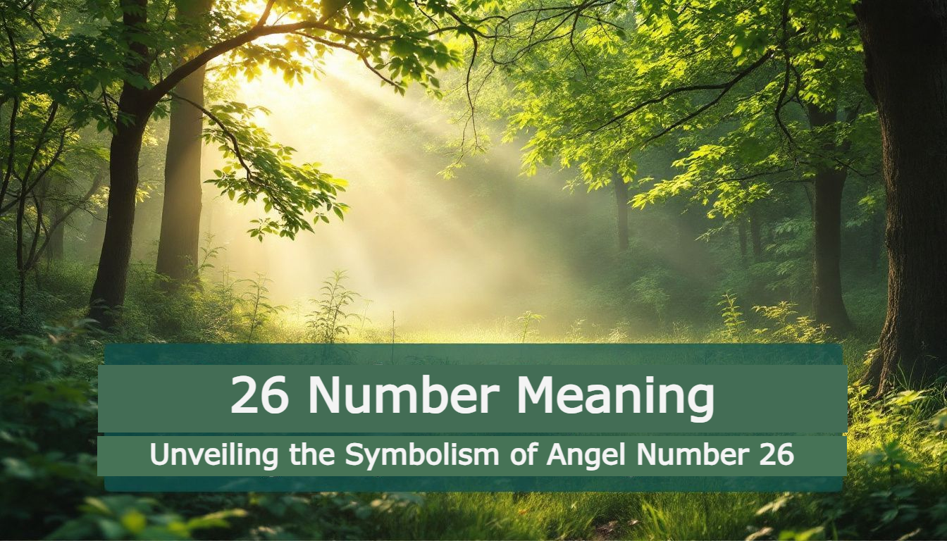 26 Number Meaning: Unveiling the Symbolism of Angel Number 26